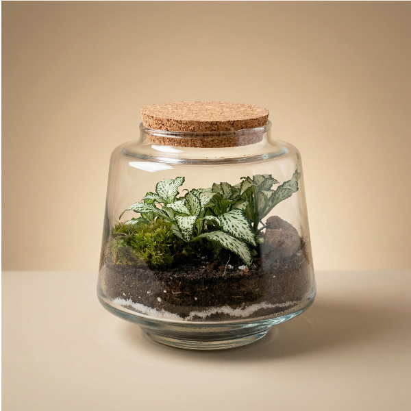 Kit Terrarium Fai da Te Geo Terrarium con Bonsai e Piante Vere — i ...